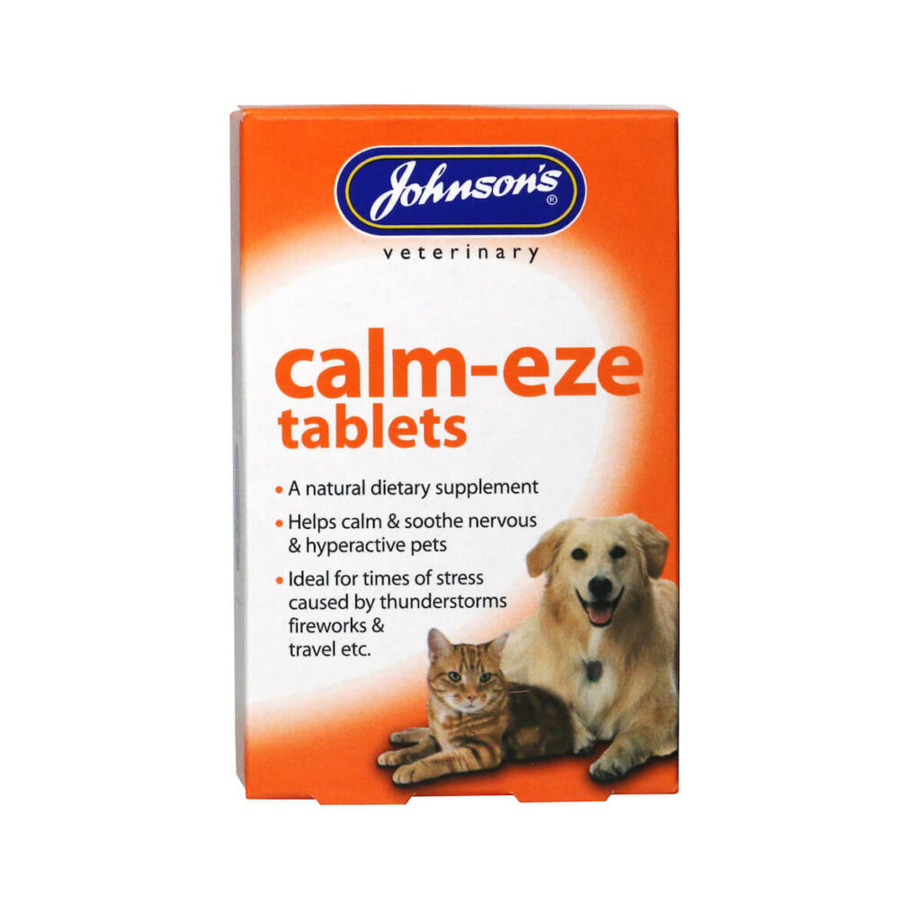 Johnsons Calm Eze Tablets | Calm Nervous, Hyperactive Pets | Pet