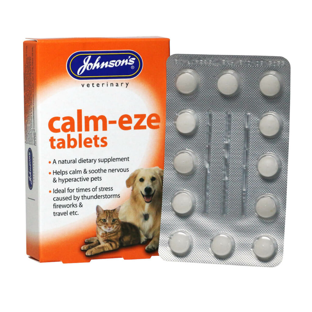 Johnsons Calm Eze Tablets | Calm Nervous, Hyperactive Pets | Pet