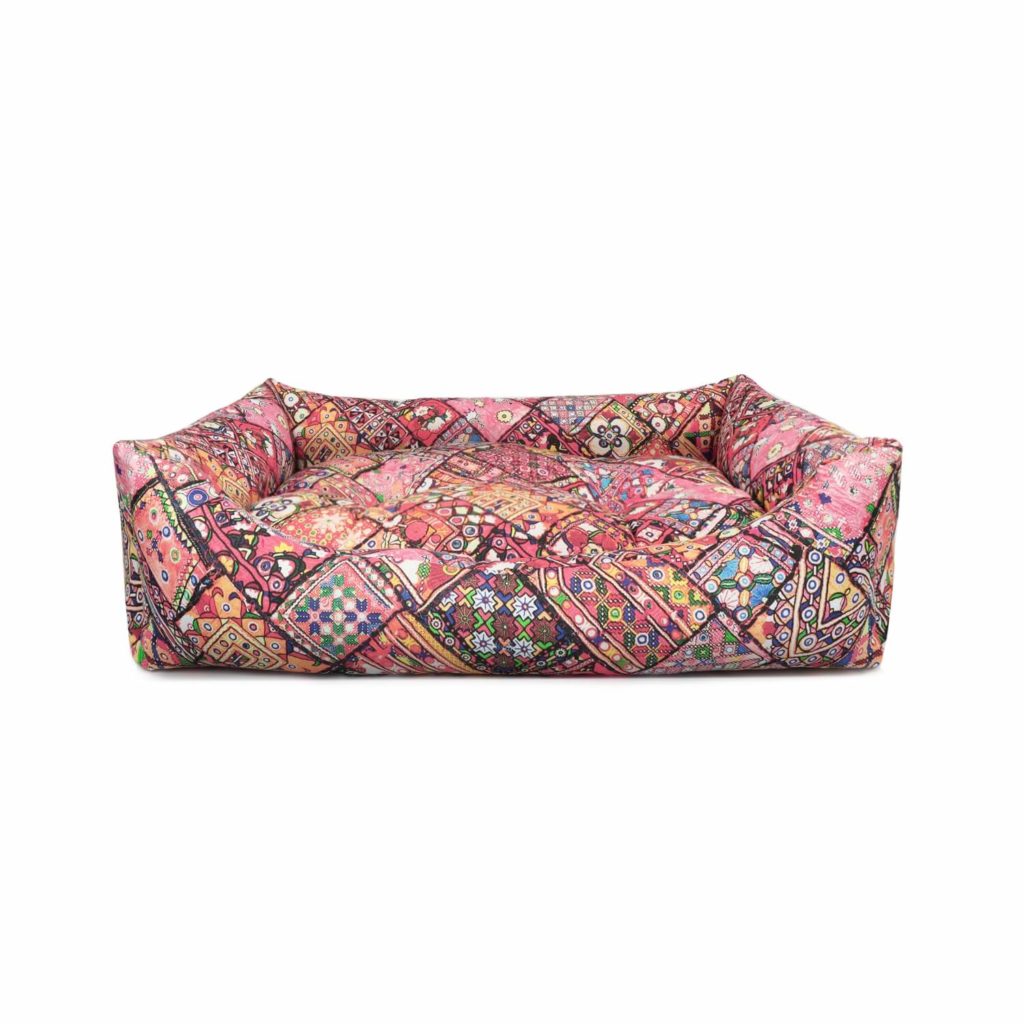 Luxury Dog Bed | Record Patchwork Luxury Pet Bed | Made In Italy