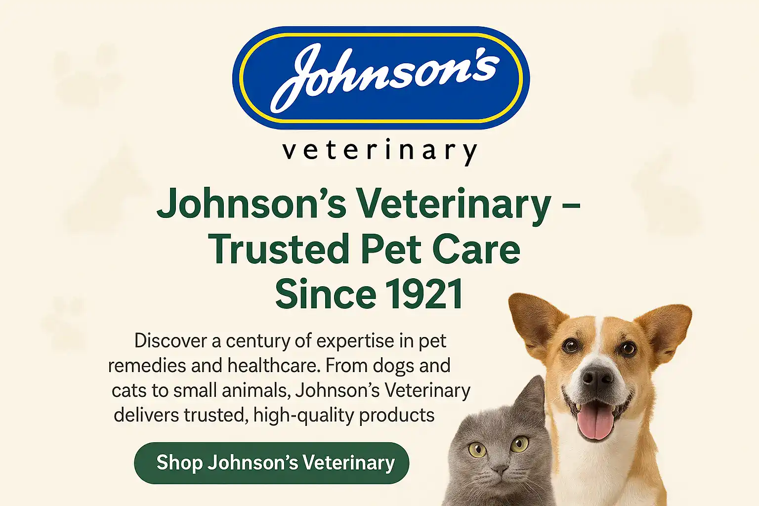 Johnson's Veterinary |Trusted Pet Care, Health Products, Grooming
